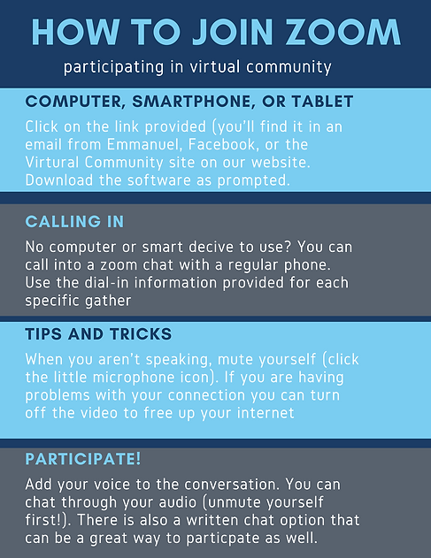 Virtual Community | Emmanuel Church