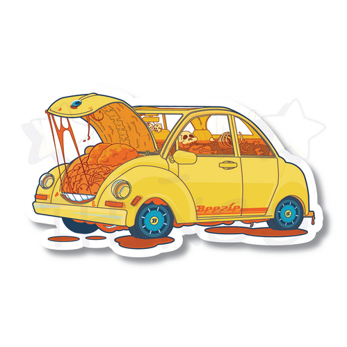 Man Eating Volks - Clear Vinyl Sticker | DEAN