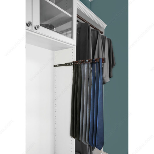 Double Row Tie Pullout Rack | Closet Design Group