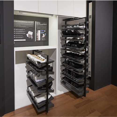 Revolving ShoeSystem | Closet Design Group