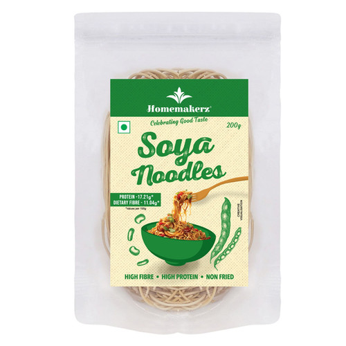 Soya Noodles - High Fibre & High Protein Noodles - 200 gm | Homemakerz