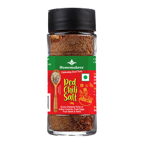 Red Chili Salt - Flavoured Sea Salt for Daily Indian Cooking -100 gm ...