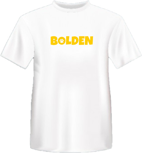 Bolden T Shirt w/Bolden Block Letters Youth & Adult | scholastic
