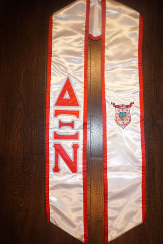 Delta Xi Nu Stole with Letters AND Crest | Mysite
