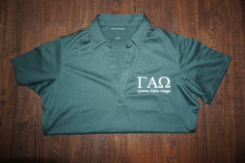 Gamma Alpha Omega Polo with Custom Text | Mysite