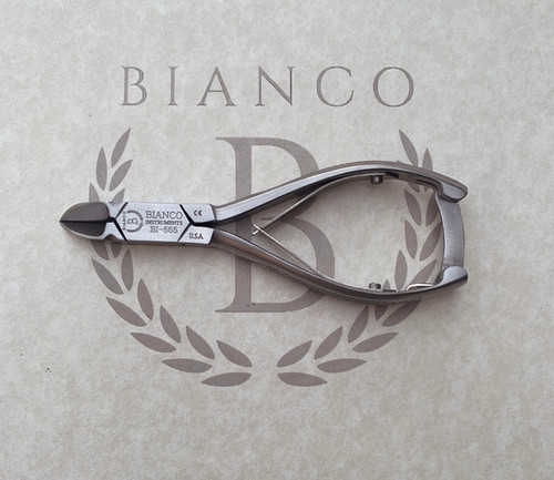 BI-555 5 3/4" Heavy Duty Curved Nail Cutter | Bianco Instruments