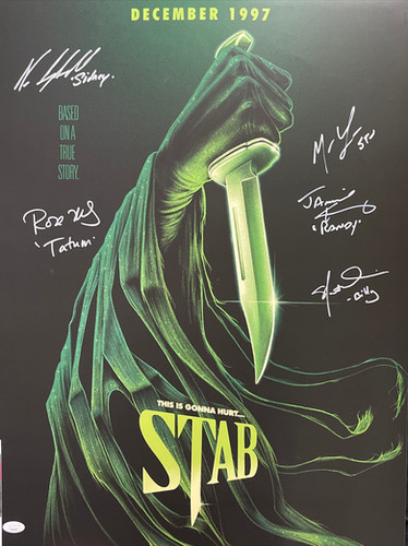Matt Ryan Tobin Limited 18x24 Scream Stab Print Cast Signed by 5 ...