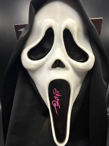Fun World Scream Mask Signed By McKenna Grace | Stilt's Collectibles