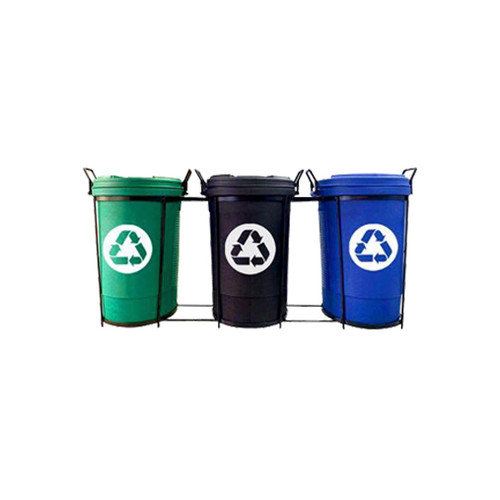 Trolly Segregation Metal Frame 3 Slots | Safety Station