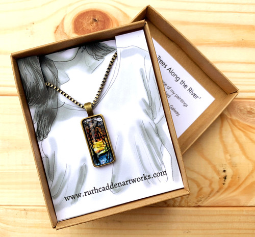 Dark Trees Along the River | Ruth Cadden Artworks