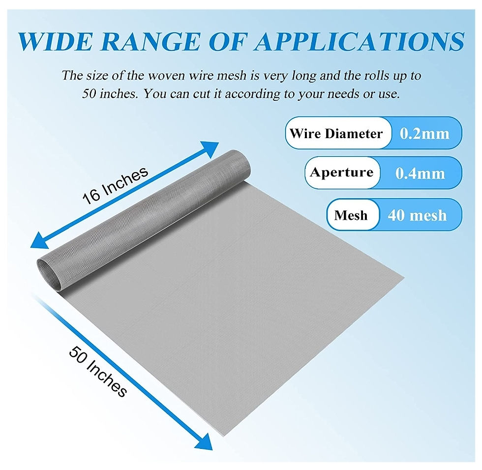 Sand Blast Cabinet Window Protector Using Screen Mesh