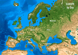 authentic CARD - Europe by Day and Night | Buecherhalle-Schweiz