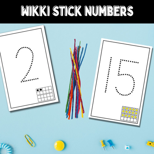 Wikki Stix Numbers with 10 Frame Supports 1-20 | Numbers Make Sense