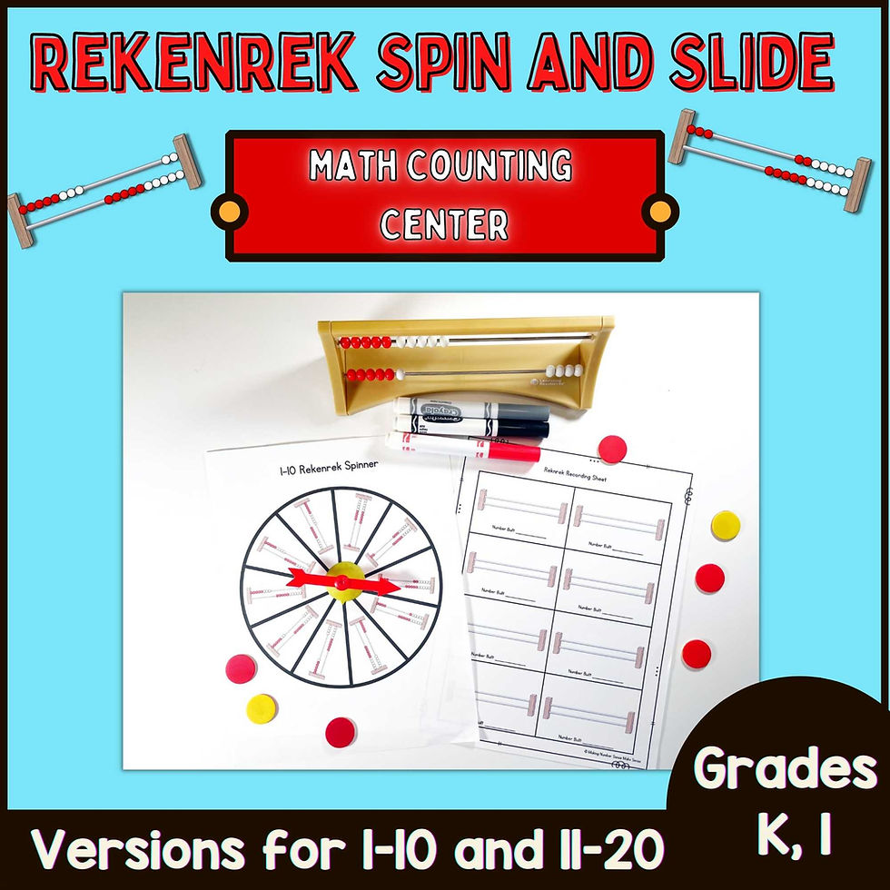 Rekenrek Counting Activity, Spin and Slide | Numbers Make Sense