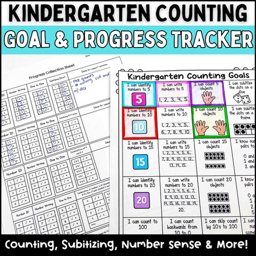 Progress Monitoring in Math & Visual Goal Setting for Kindergarten ...