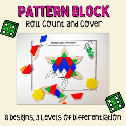 Roll and Count Pattern Blocks | Numbers Make Sense