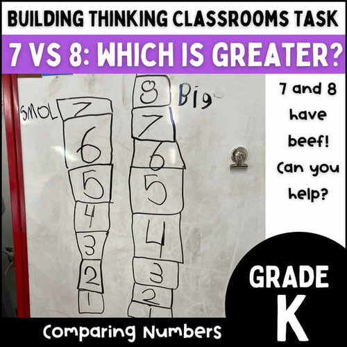 Rich Math Task Comparing Numbers - 7 vs 8: Which is Greater? | Numbers ...