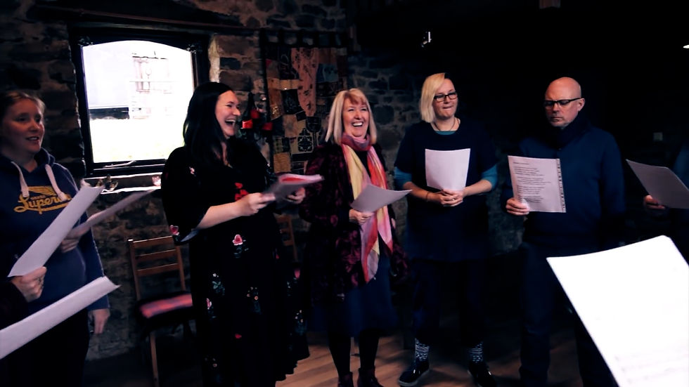 Maddy Prior and Rose-Ellen Kemp at Stones Barn in Cumbria
