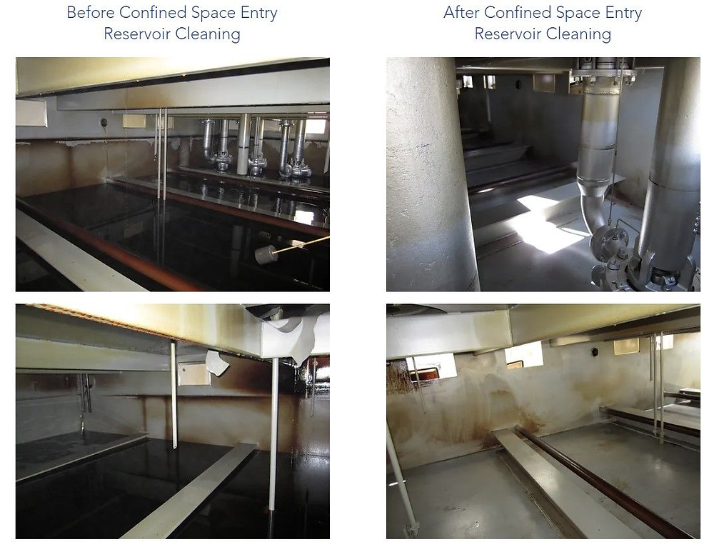 Confined Space Entry Reservoir Cleaning