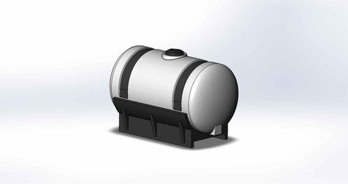 1/64 3D Printed 400 Gallon Horizontal Tank & Cradle | 64 Farm Toy Store
