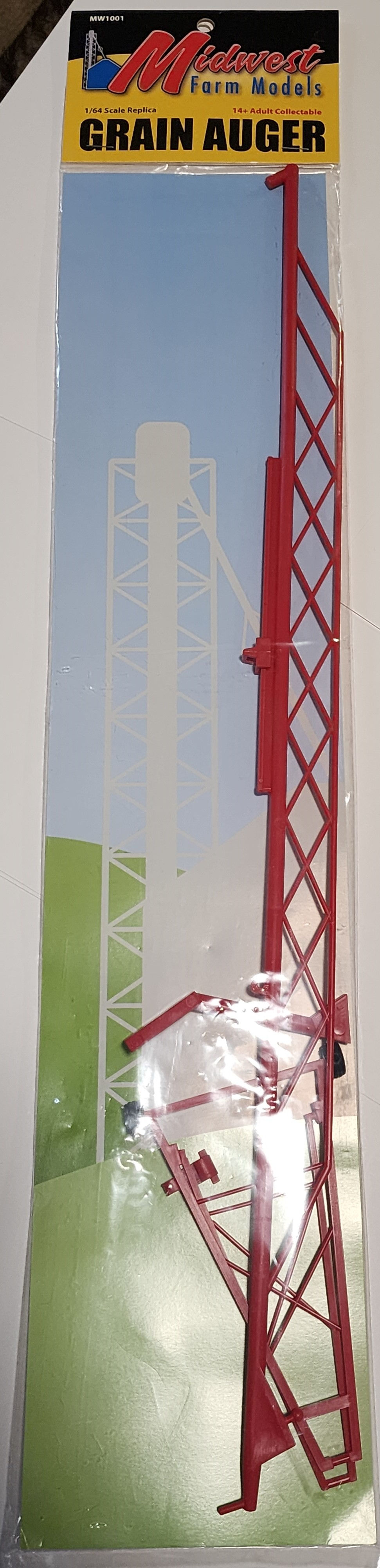 1/64 Red 120' Grain Auger | 64 Farm Toy Store