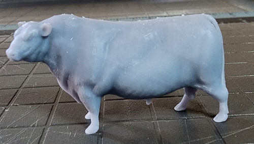 1/64 3D Printed Angus Bull Looking Left | 64 Farm Toy Store