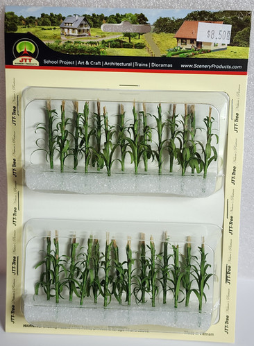 JTT Scenery 28 Pack of 2" Green Corn Stalks | 64 Farm Toy Store