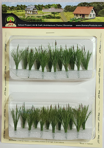 JTT Scenery 24 Pack of 1.5" Cattails | 64 Farm Toy Store