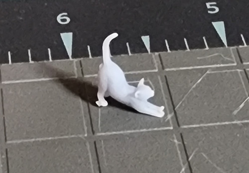 1/64 3D Printed Cat Streching | 64 Farm Toy Store