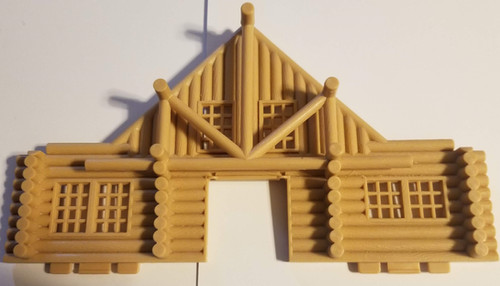 1/64 Ertl Farm Country Log House Front or Rear Section | 64 Farm Toy Store