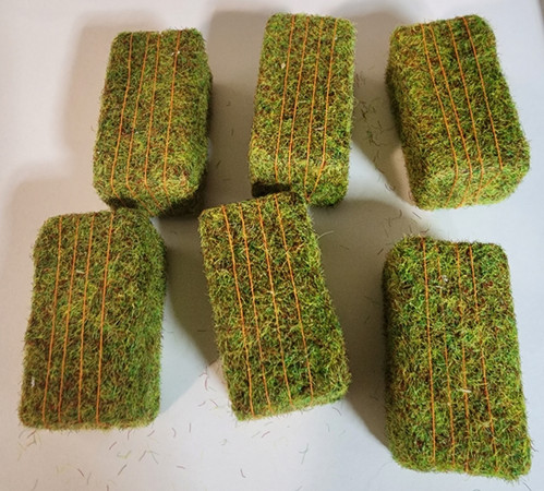 1/64 6 Pack of Custom 4x4x8 Aged Hay Bales | 64 Farm Toy Store
