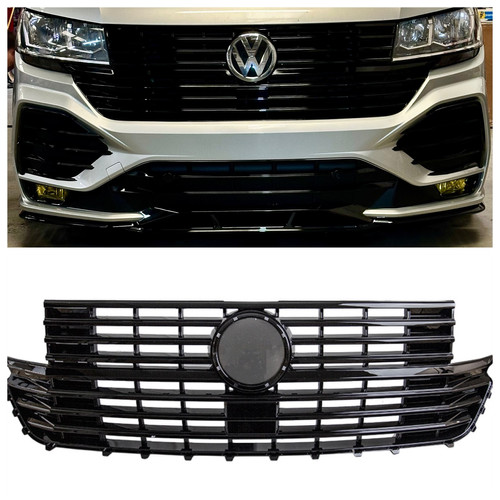Transporter HQ GT-T Front Bumper T6.1 and Gloss Black Top Grille | Rad ...
