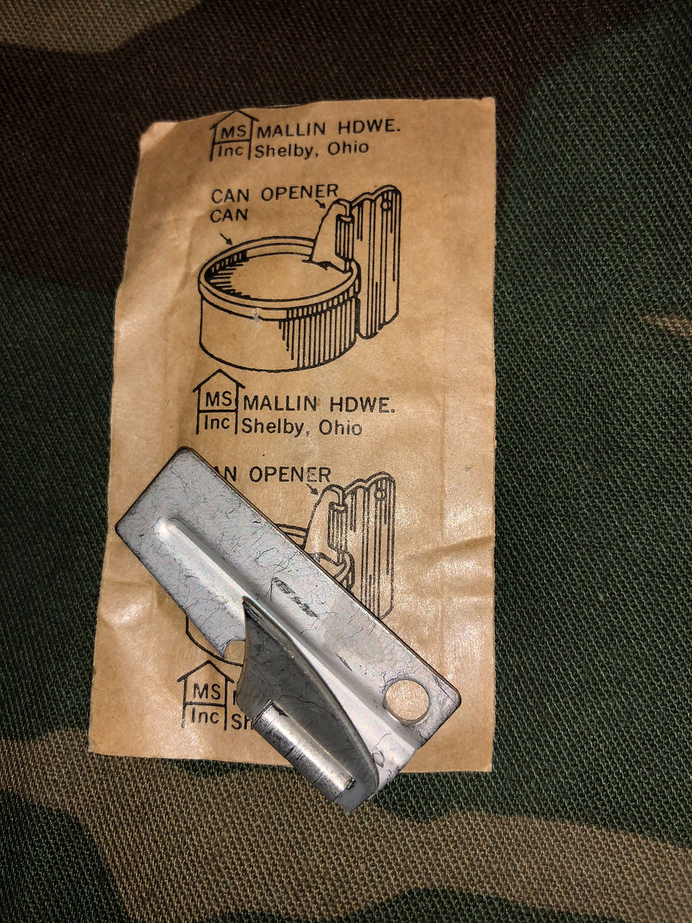US Military C Ration Mallin P-38 Can Opener