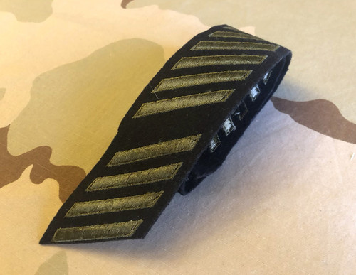 Vintage Green on Navy Wool Service Stripes | Army Navy Warehouse