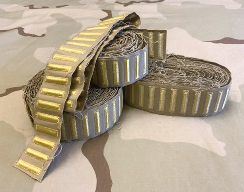 Vintage Khaki & Gold Overseas Service Bars | Army Navy Warehouse