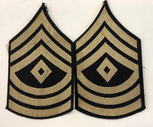 Pair of US Army WW2 First Sergeant Rank | Army Navy Warehouse