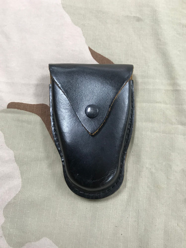 Vintage Leather Handcuff Case w./ Handcuffs | Army Navy Warehouse