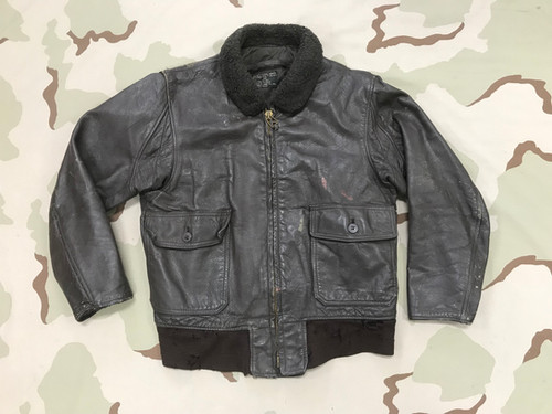US Navy G-1 Pilot Jacket Leather Flyer's Intermediate Type