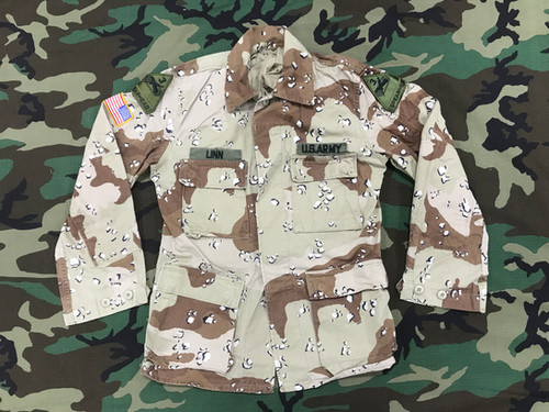 Vintage 6 Color Desert BDU Coat Camo Uniform Shirt - Named | Army Navy ...