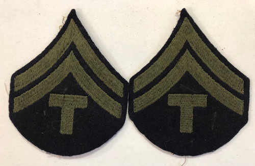 US Army WW2 Technician 5th Grade Navy Wool Ranks - Pair | Army Navy ...