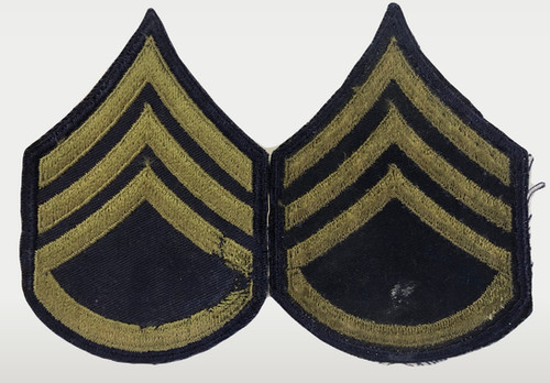 Pair of US Army 1950's Staff Sergeant Twill Ranks | Army Navy Warehouse