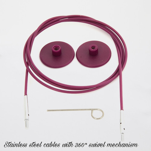 Stainless steel cables with 360 degree Swivel mechanism | yarnamour