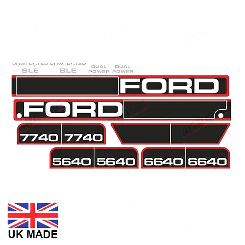 Decal Set Ford/New Holland 5640 6640 7740 Models 81869731 | All Tractor ...