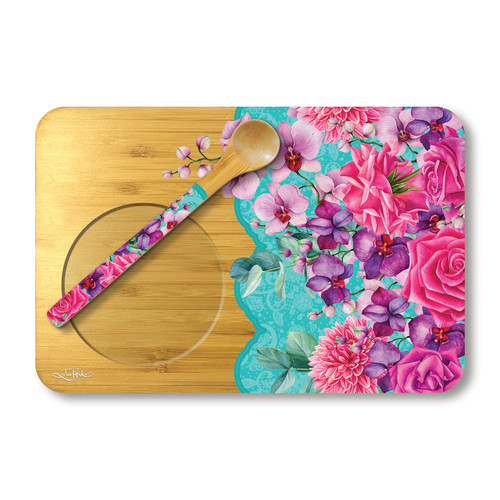 Lisa Pollock Tea Time Tray With Spoon | CelebrationsTuggerah