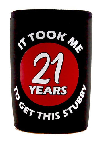 21st Birthday Stubby Holder | CelebrationsTuggerah