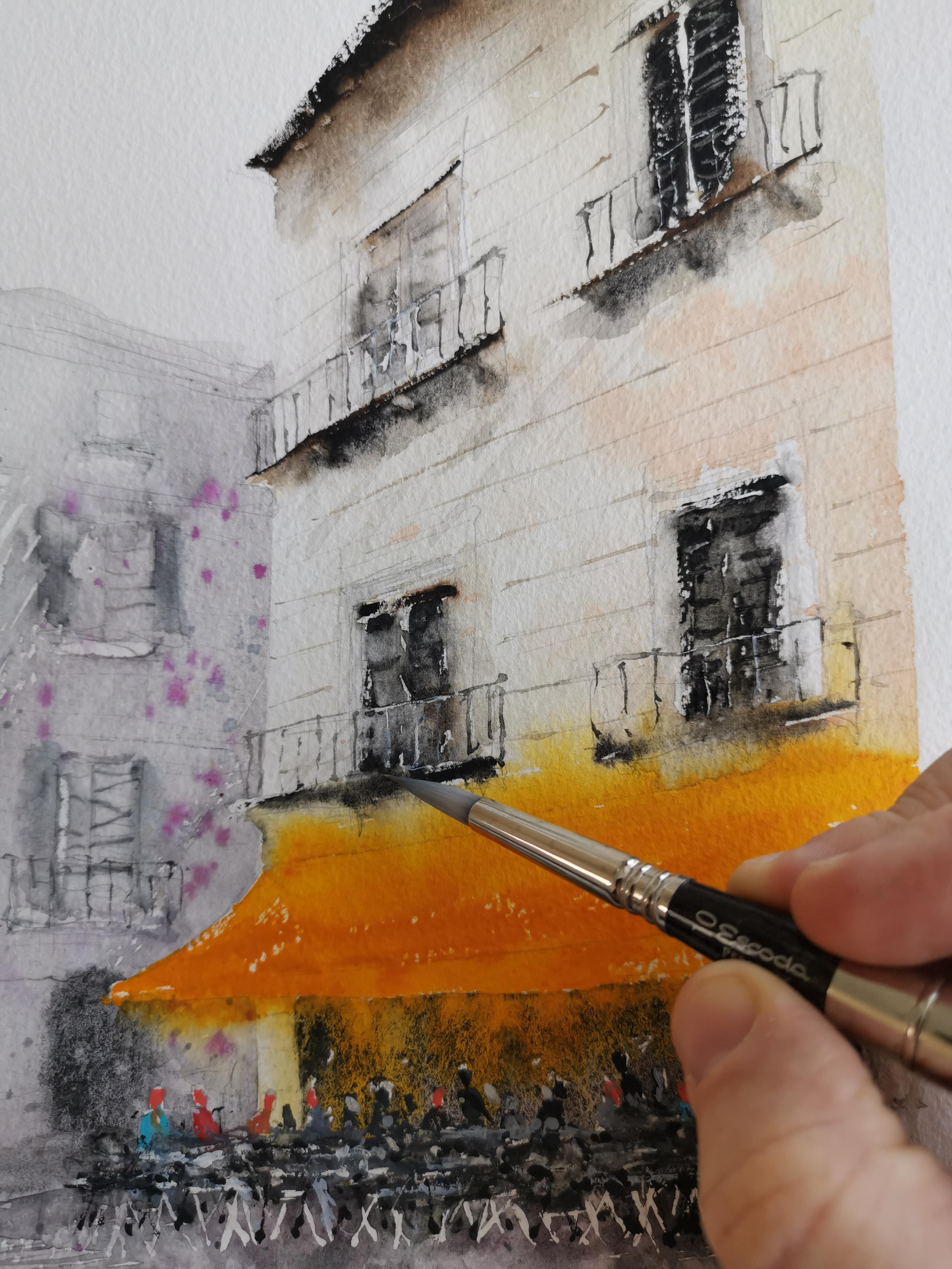 Watercolour Workshop - Spanish Street Scene | Steve Fraser Art