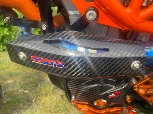 Tekmo Racing Powerbomb Header Pipe Carbon Heat Shield | CRT Performance