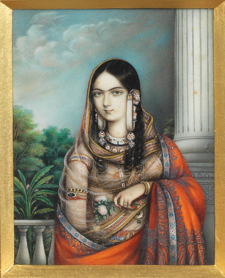 Copy of a Portrait for Shaukat Begam wife of Bahadur Shah II Delhi, by ...
