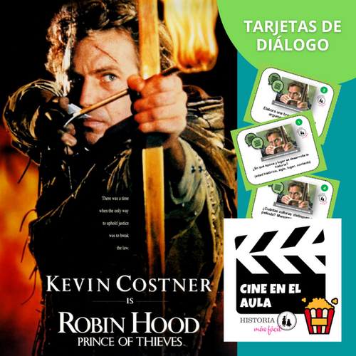 Tarjetas de diálogo "Robin Hood" - Cine en el Aula | historiamasfacil