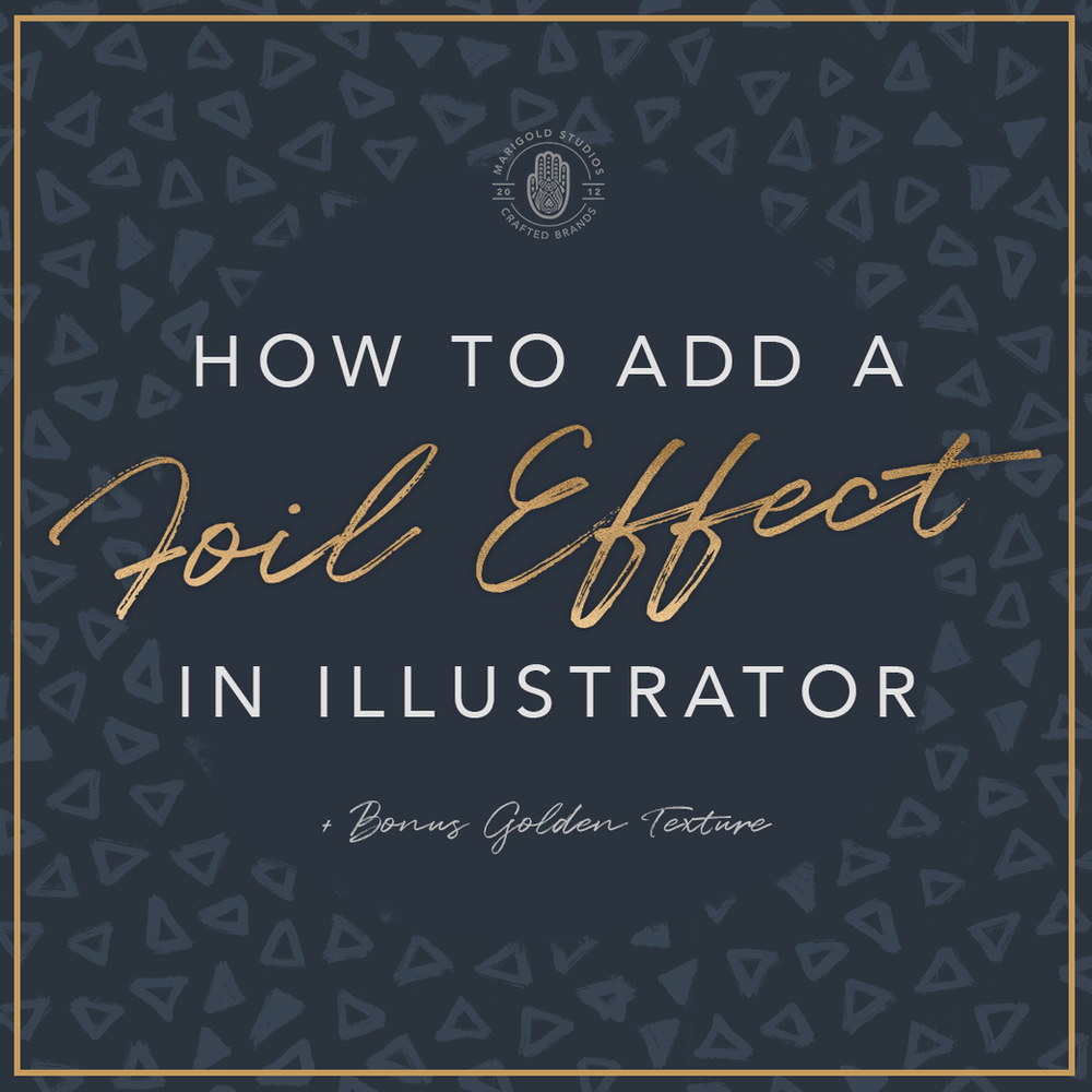 How to Add a Foil Effect In Illustrator